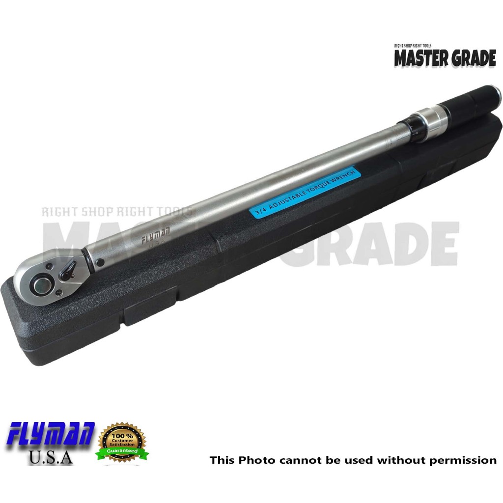 ORIGINAL FLYMAN USA TORQUE WRENCH 3/4 DRIVE 100-500N.m WITH CALIBRATION ...