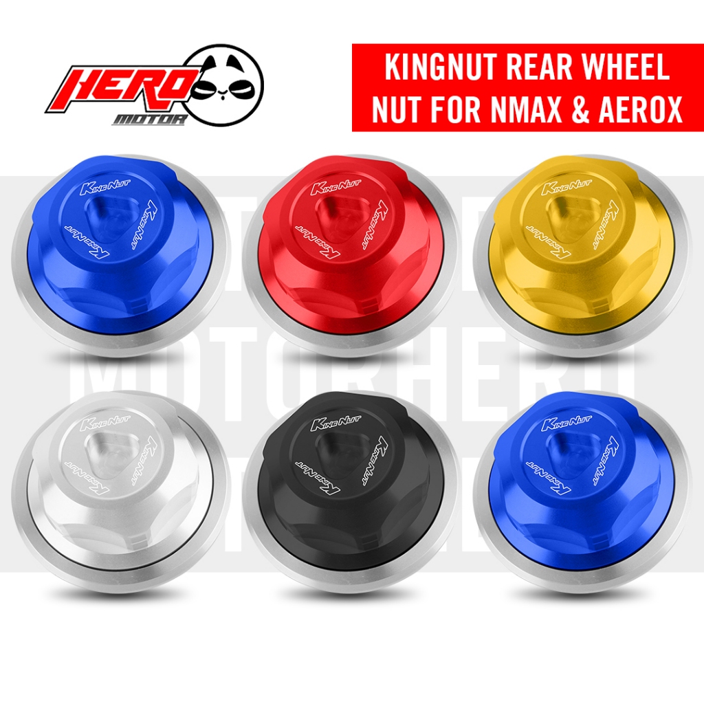 Kingnut Rear Wheel Nut Center Cover For Nmax v1 & v2 Aerox v1 & v2 Full ...