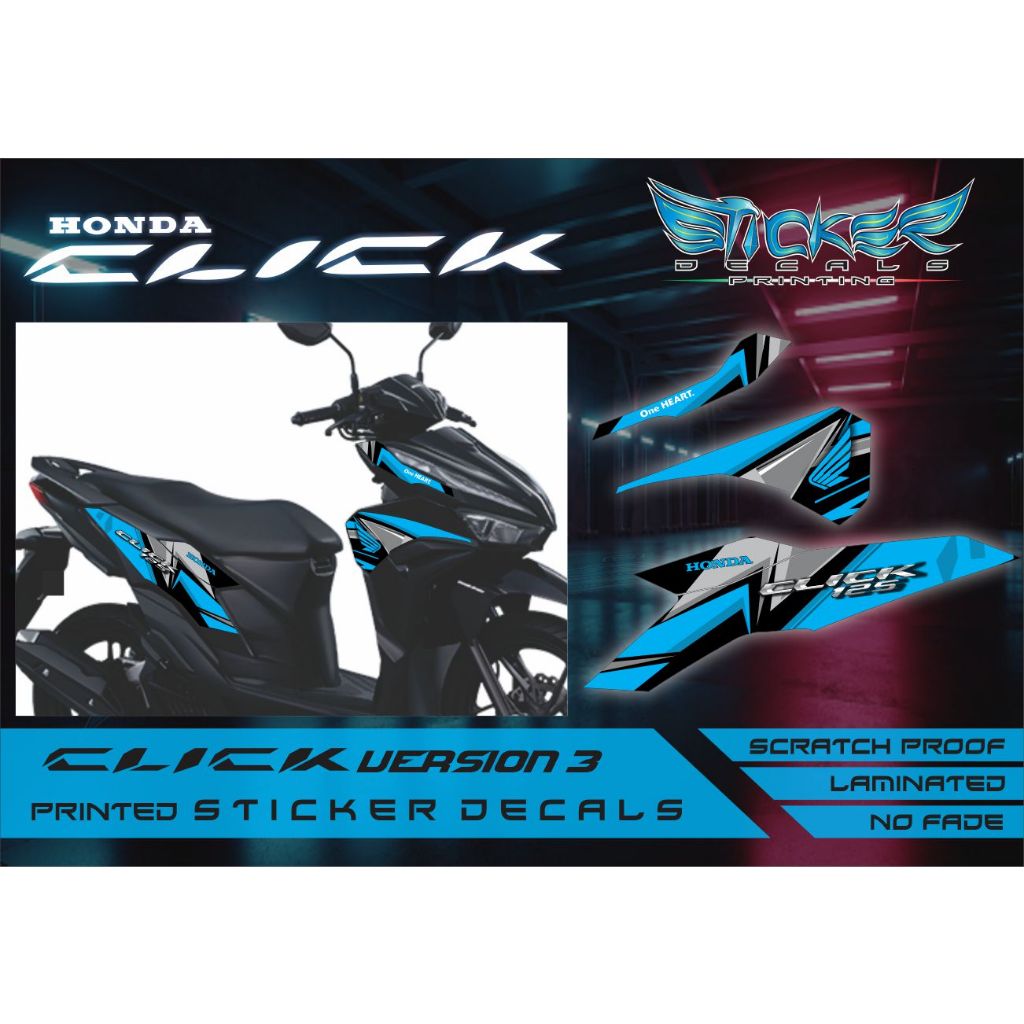 honda Click v3 Sticker Decals | Shopee Philippines
