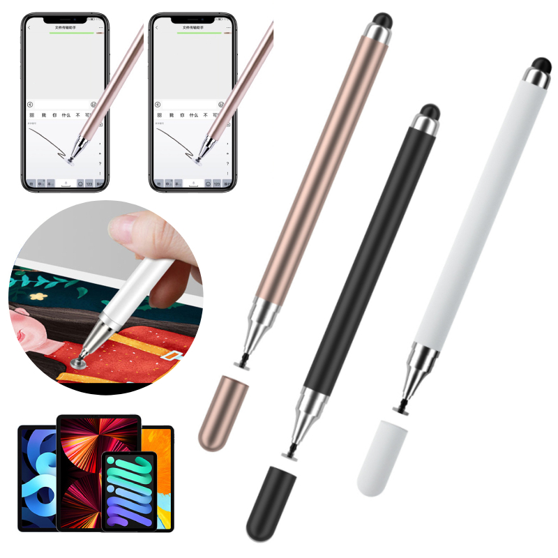 Stylus pen Double-headed Disc Silicone Tip Touch Pen Video Clip ...