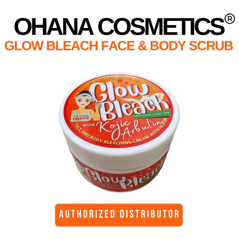GLOW BLEACH FOR FACE & BODY BLEACHING CREAM WITH SCRUB BY OHANA ...