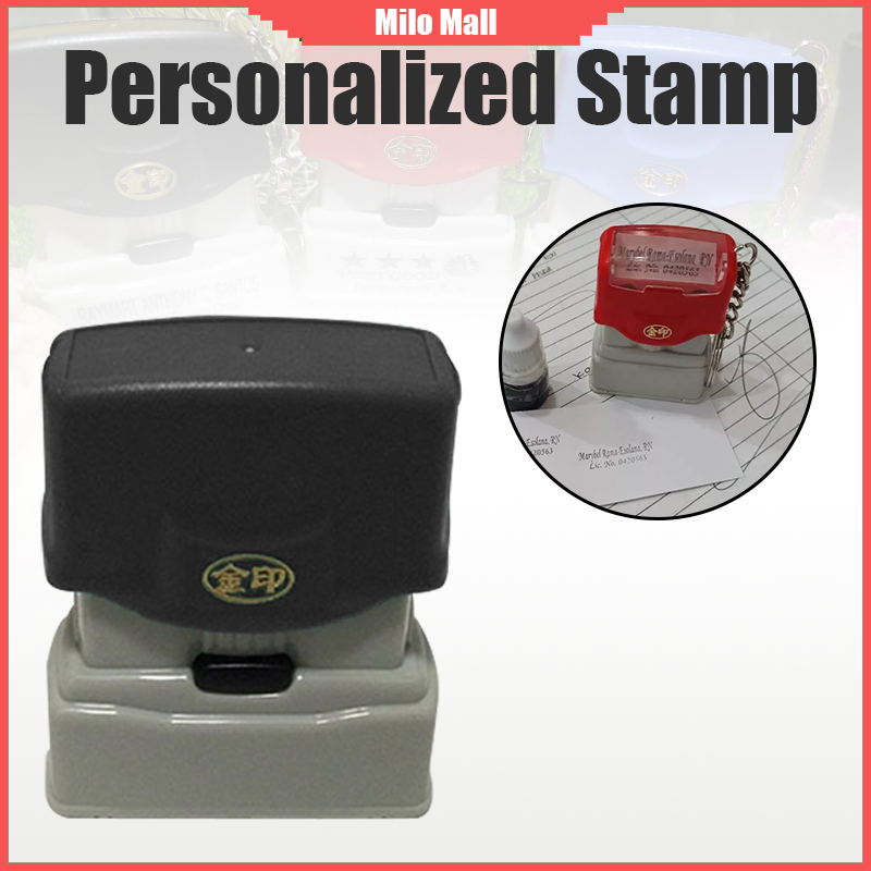 Free Ink Refill Personalized Stamp Personalized Customized Self Inking ...
