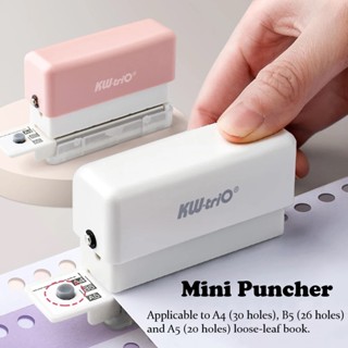 Cute Ring Punch Mini Paper Puncher A4 B5 A5 Loose Leaf Hole Manual ...