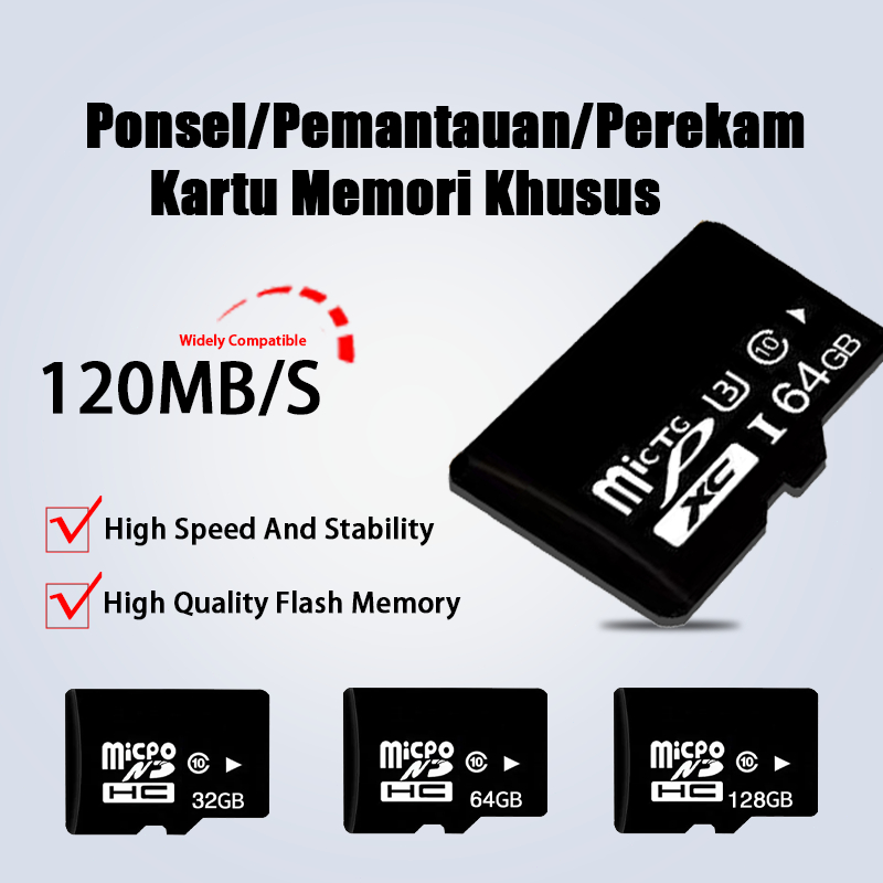 Move Speed Micro SD Card Memory Card 32GB/64GB/128GB High Speed Durable ...