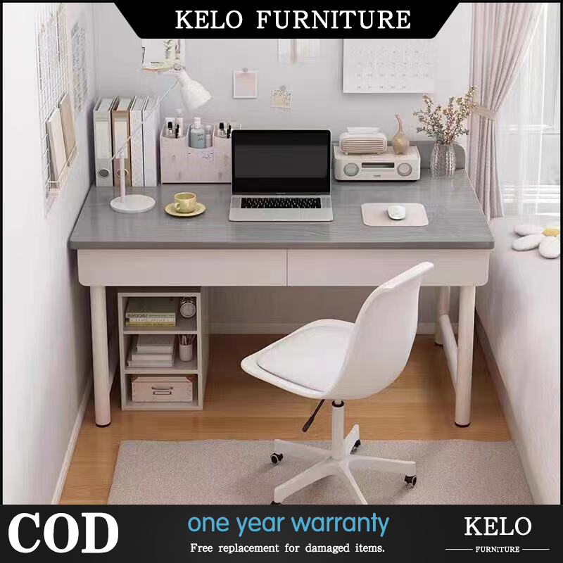 Study table with two drawers Computer table Game table Desk Wooden ...