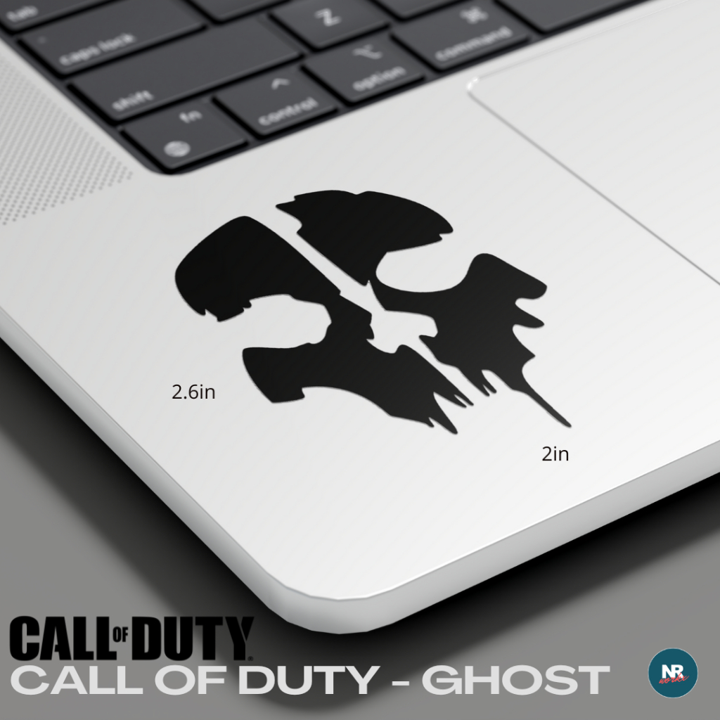 Call of Duty Mobile Ghosts Logo Black White Vinyl Decal/Sticker ...