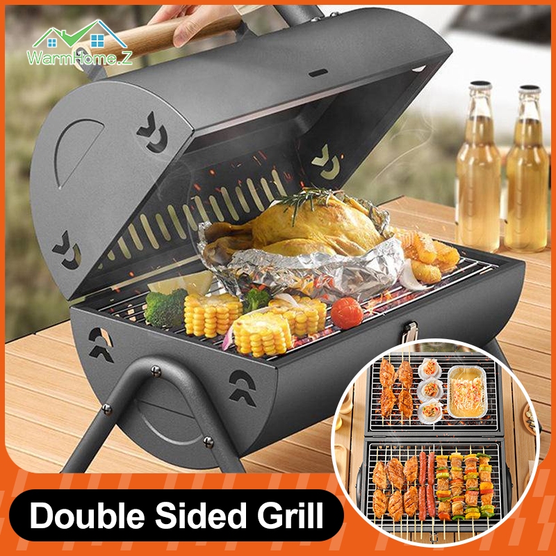 Griller Outdoor Grill Double-sided Barbecue Grill Portable Barbeque ...
