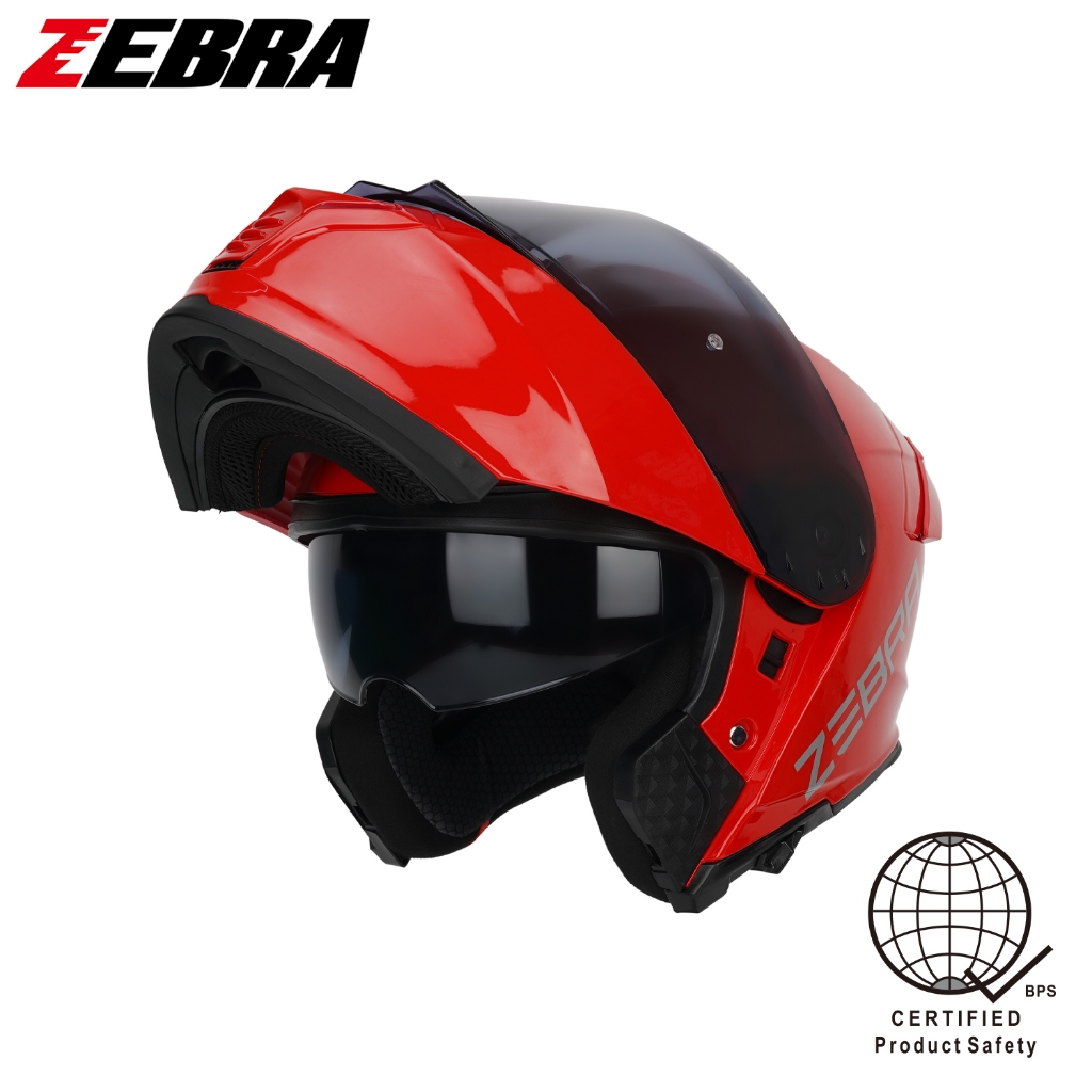 Zebra full face modular helmet motorcycle dual visor with icc A113 ...