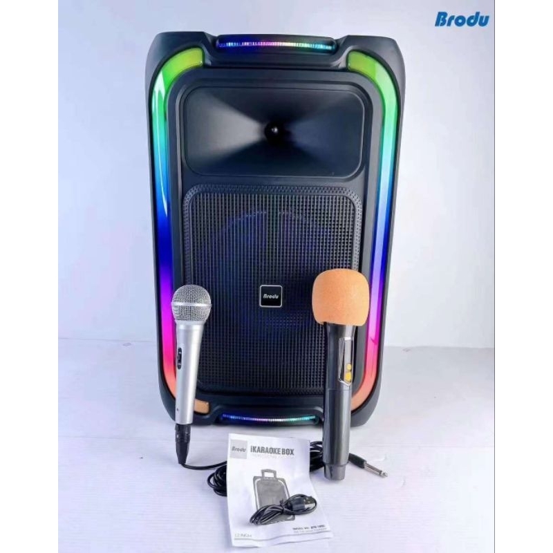 Brodu BTS-1890 Trolley Bluetooth Karaoke Speaker | Shopee Philippines