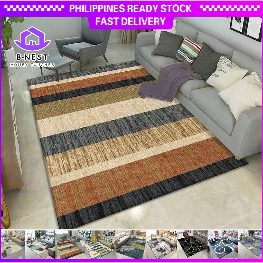 (Roll Up)B-NEST 150X180cm 3D Crystal Velvet Carpet Floor Mat Carpet Rug ...