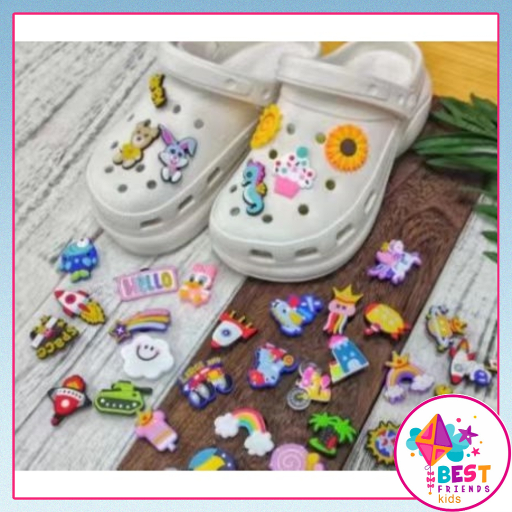 【𝐁𝐅𝐊】Closs New Jibbitz Random 10pcs Cute Cotton Clog For Clogs Slippers ...