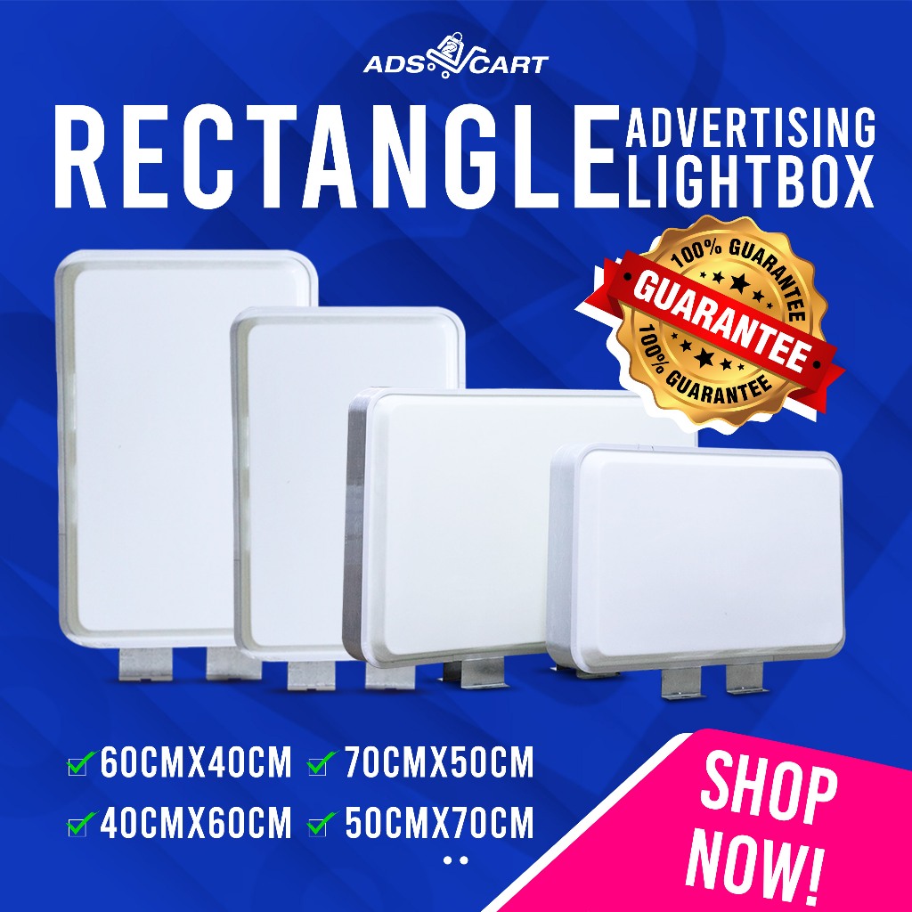 ADS Adverting Outdoor LED Lightbox Sign Doubled Sided Rectangular ...