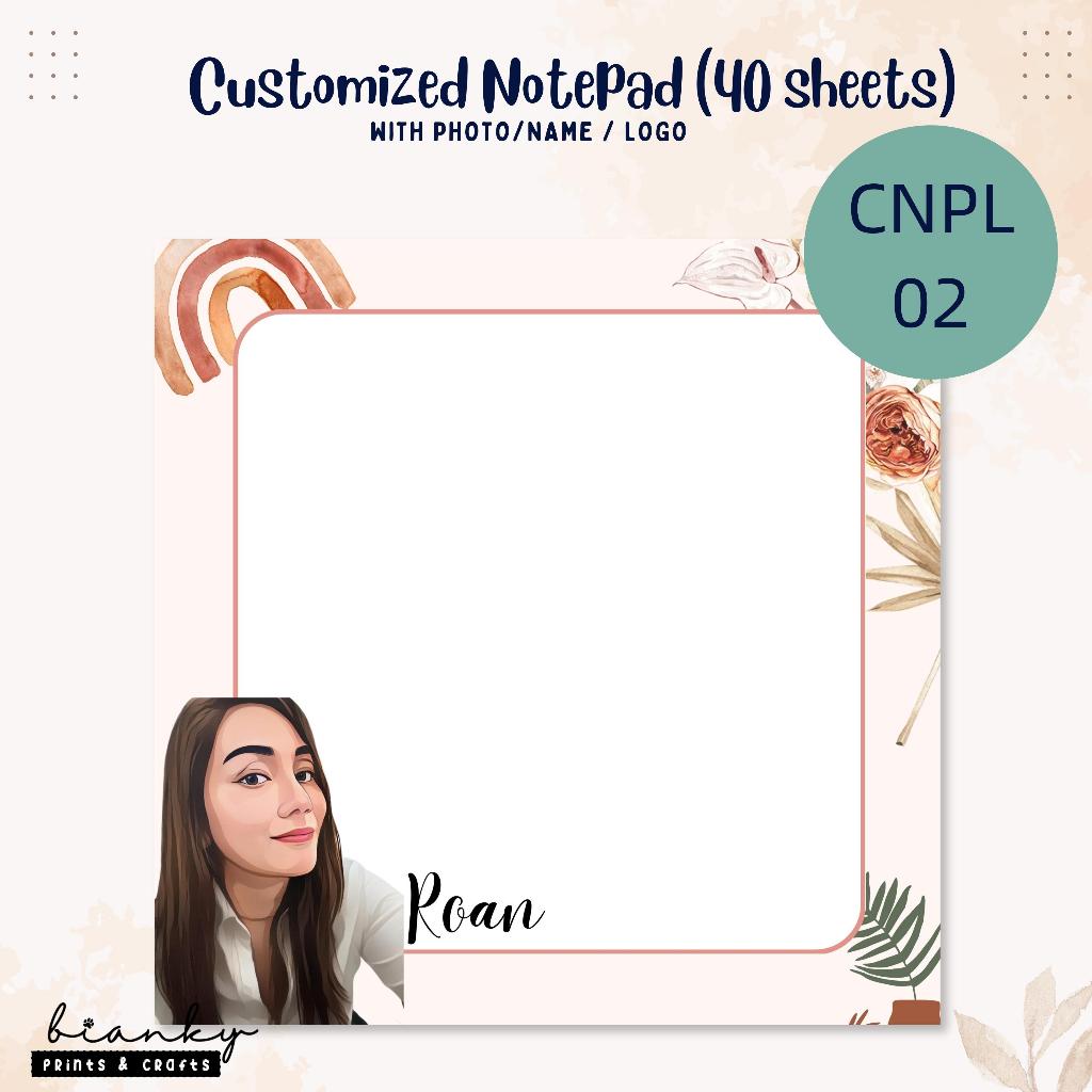 Customized Notepad Memo Pad (40sheets) | Shopee Philippines