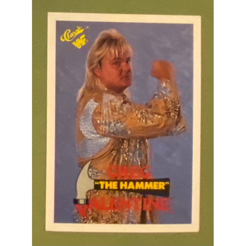 Greg "The Hammer" Valentine 1990 Classic WWF #33 WWE Card | Shopee ...