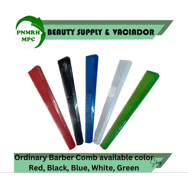 Ordinary Barber Comb available colors Red, Green, Blue, White, Black ...
