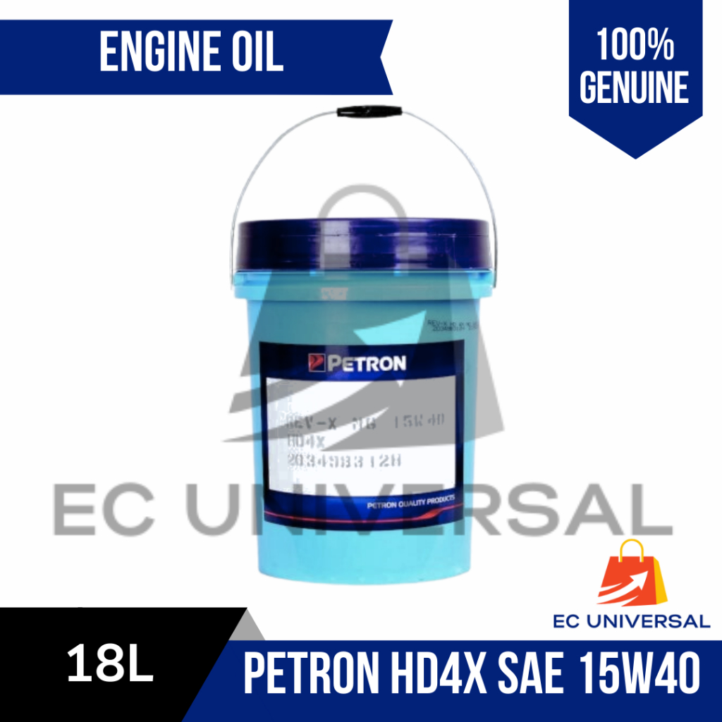 Petron Rev-X HD 4X Multi-Grade Engine Oil 18L Liters Pail | EC Universal | Shopee Philippines