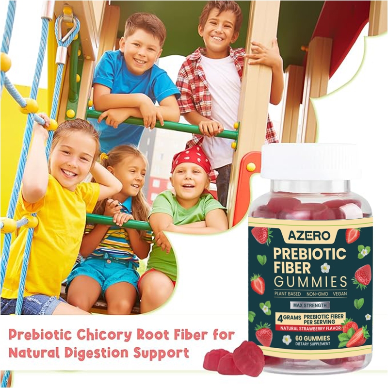 Prebiotic Fiber Gummies Relieve Constipation Colon Cleanser Detox ...