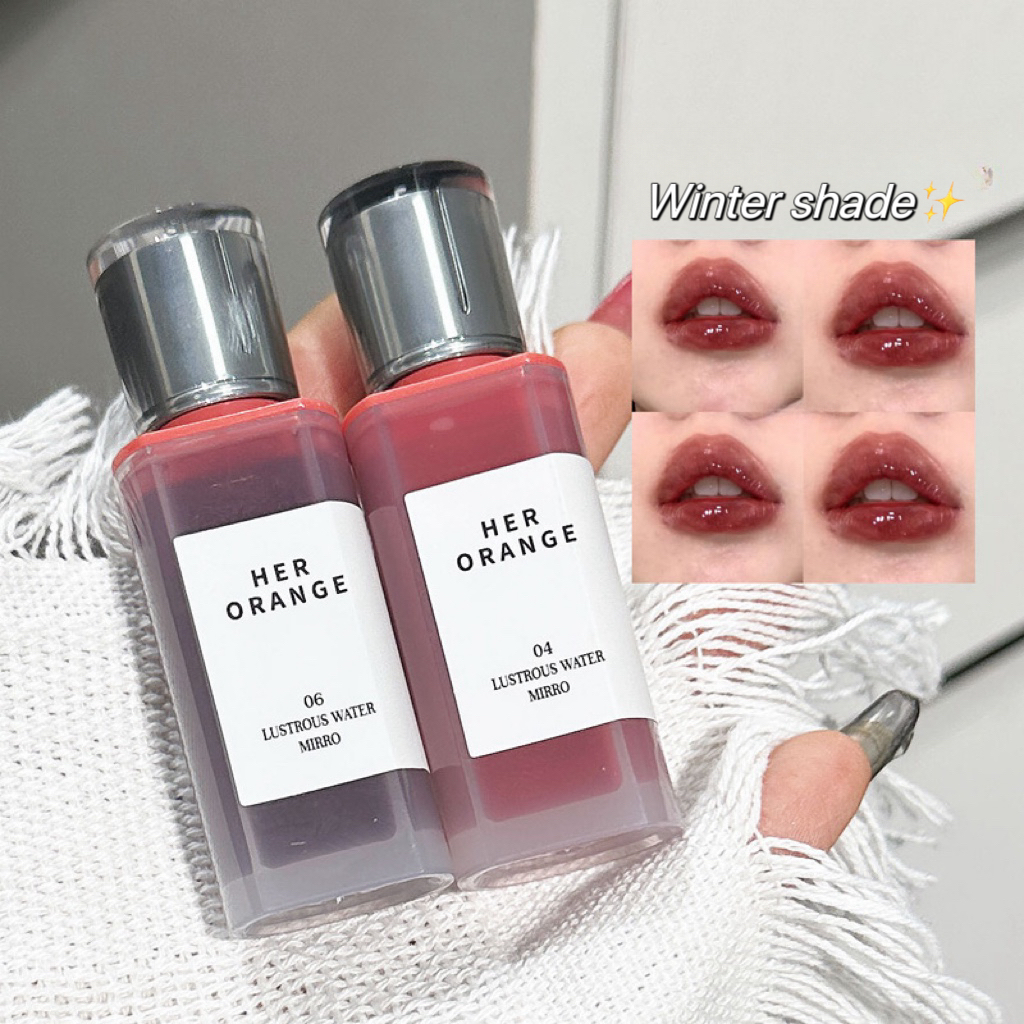 Fun Live New Herorange lustrous water mirror lip glaze long lasting lip ...