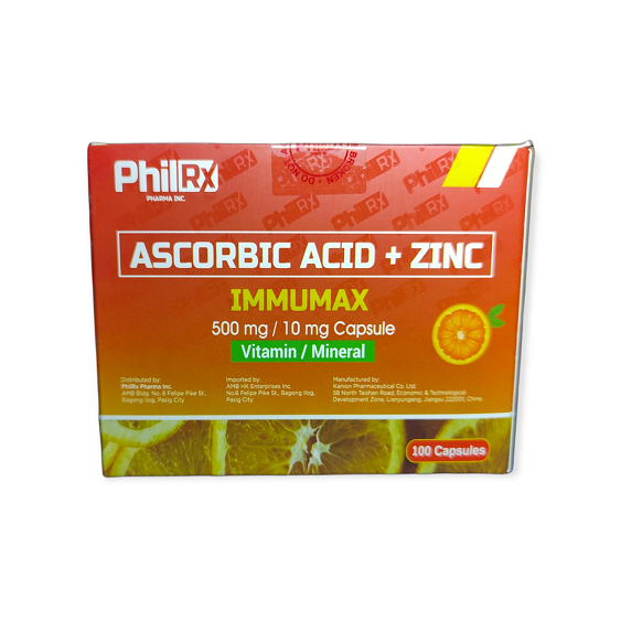 Immumax Vitamin C with ZInc 100 Capsules NON ACIDIC | Shopee Philippines