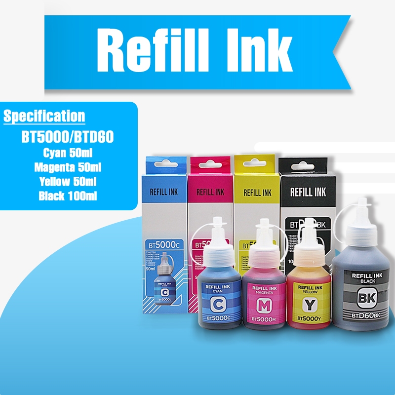 Brother Printer Refill Ink for T300 T310 T500w T510w T700 T710w T800w ...