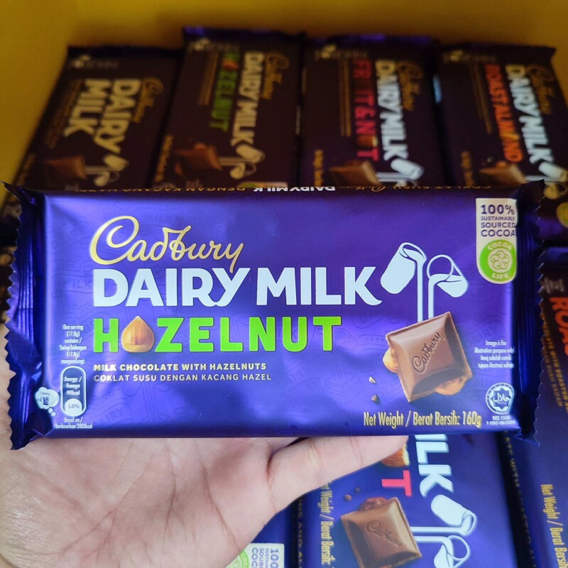 Cadbury Dairy Milk Hazelnut 160g | Shopee Philippines