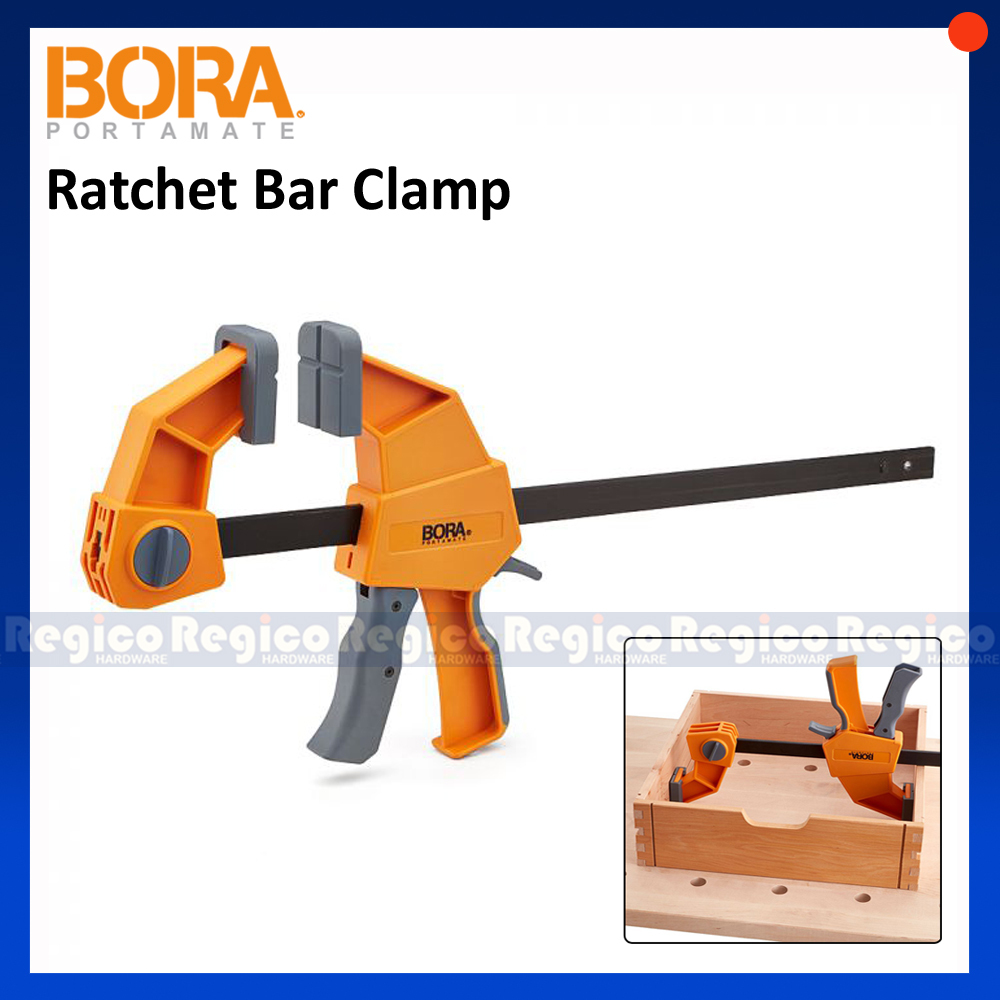 Bora Ratchet Pistol Grip Bar Clamp F Clamp 12 inches / 24 inches Regico ...