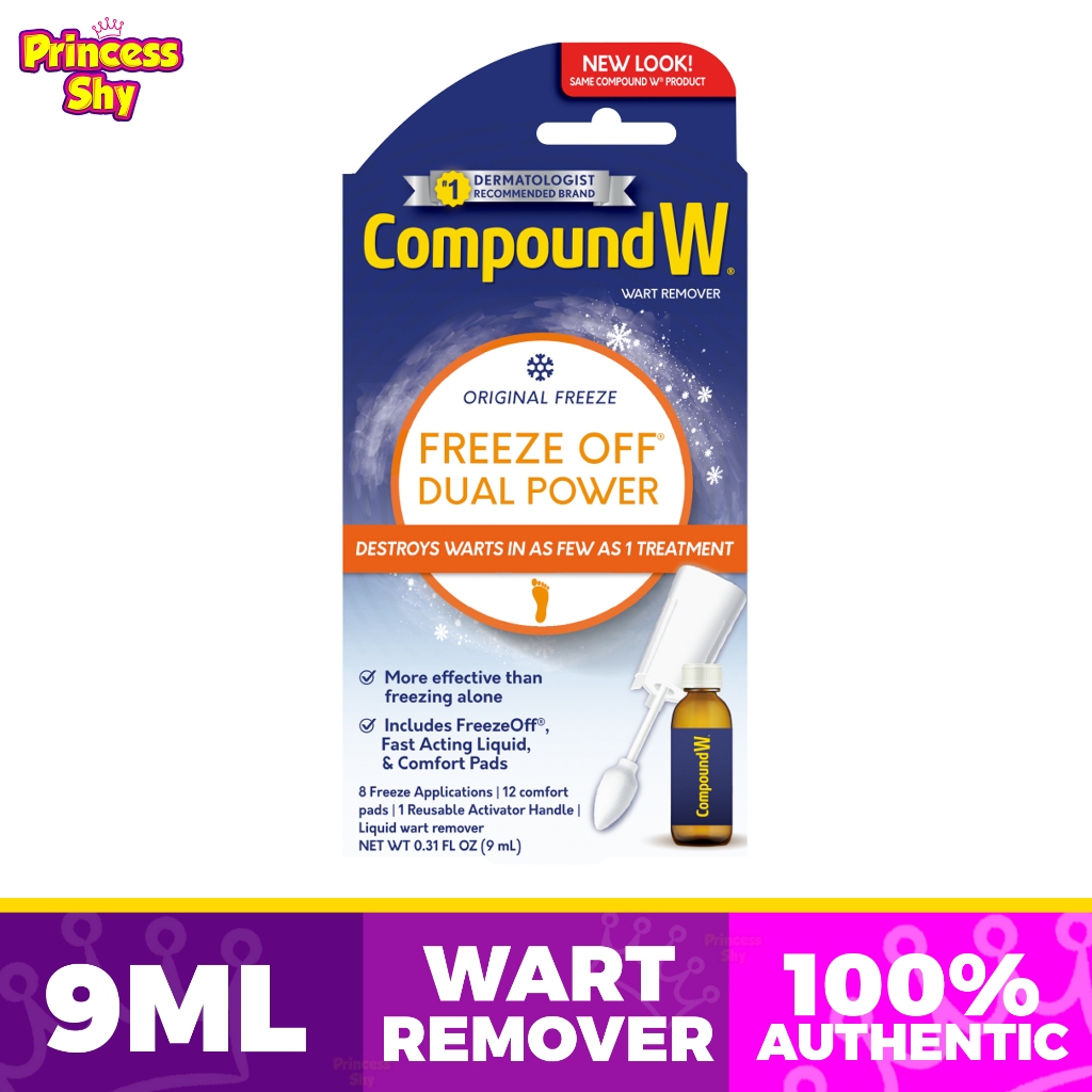 Compound W Dual Power 2-in-1 Treatment Kit for Large Warts, Freeze Off ...