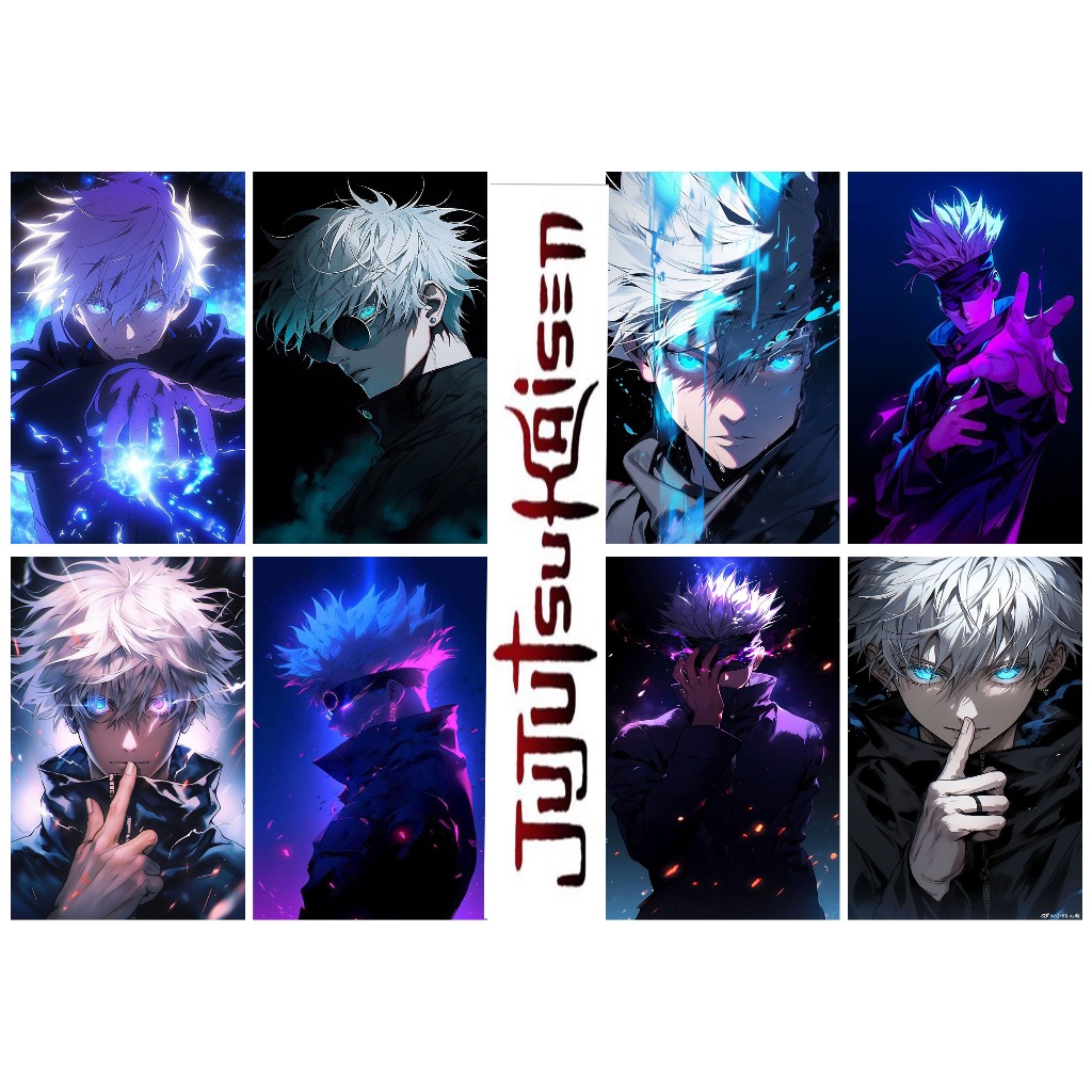 Gojo Satoru JJK Anime Wall decor sintra A4 size with adhesive | Shopee ...