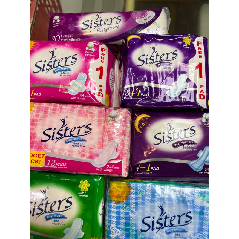 Sisters Feminine Pads Napkin Pantyliner Halal Certified | Shopee ...