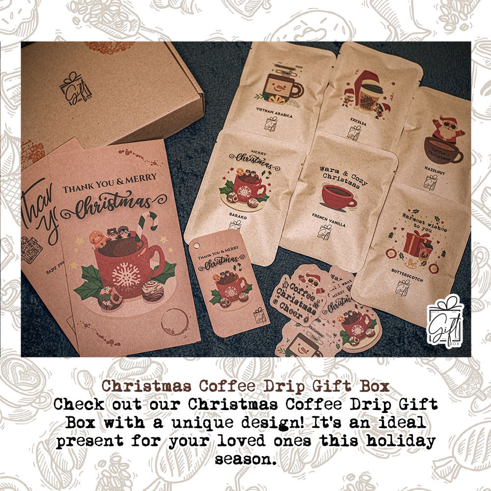 Christmas Gift Souvenir - Christmas Coffee Drip Gift Box - with unique ...