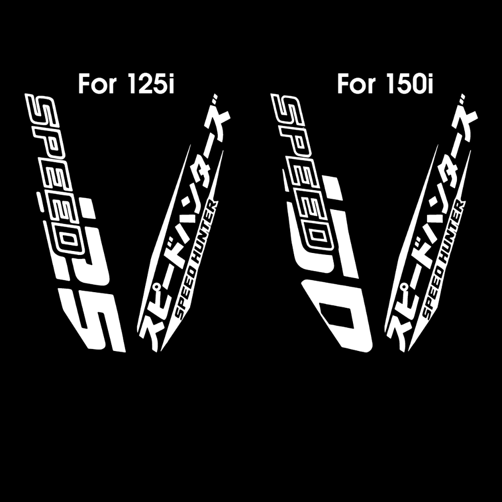 HONDA CLICK 125i & 150i Speed Hunter Japanese Text Front Fairings ...