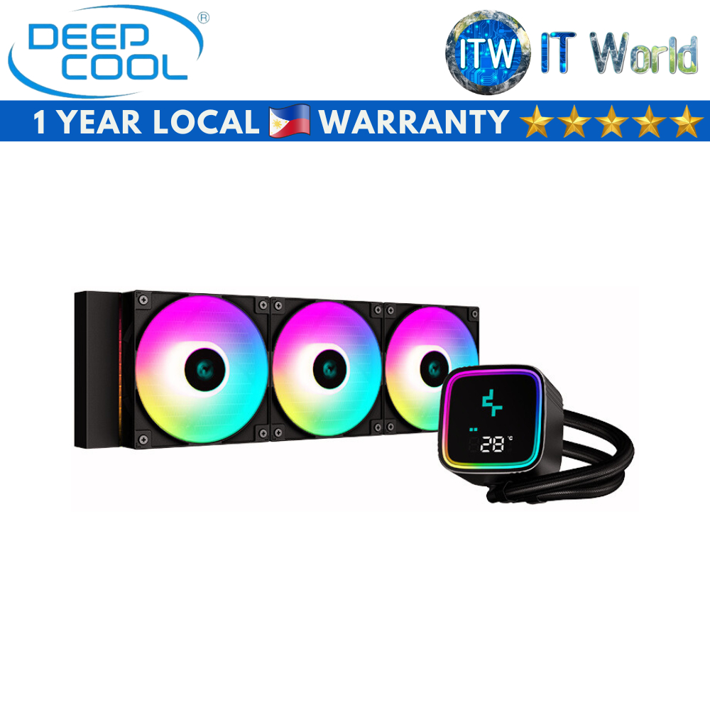 Deepcool LS720 SE Digital 360mm Liquid CPU Cooler with A Status Display ...