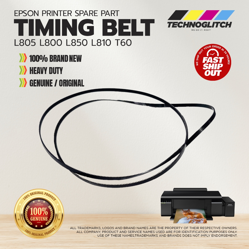 Carriage Timing Belt for Epson L805 L800 L810 L850 T60 R290 GENUINE ...
