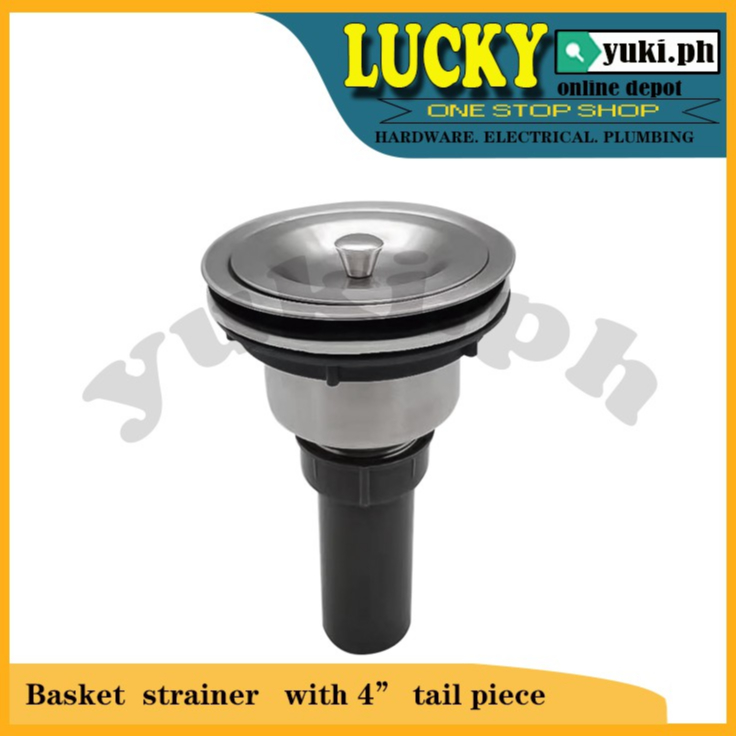 ECQ BASKET STRAINER WITH 4" TAIL PIECE FOR KITCHEN SINK | Shopee ...