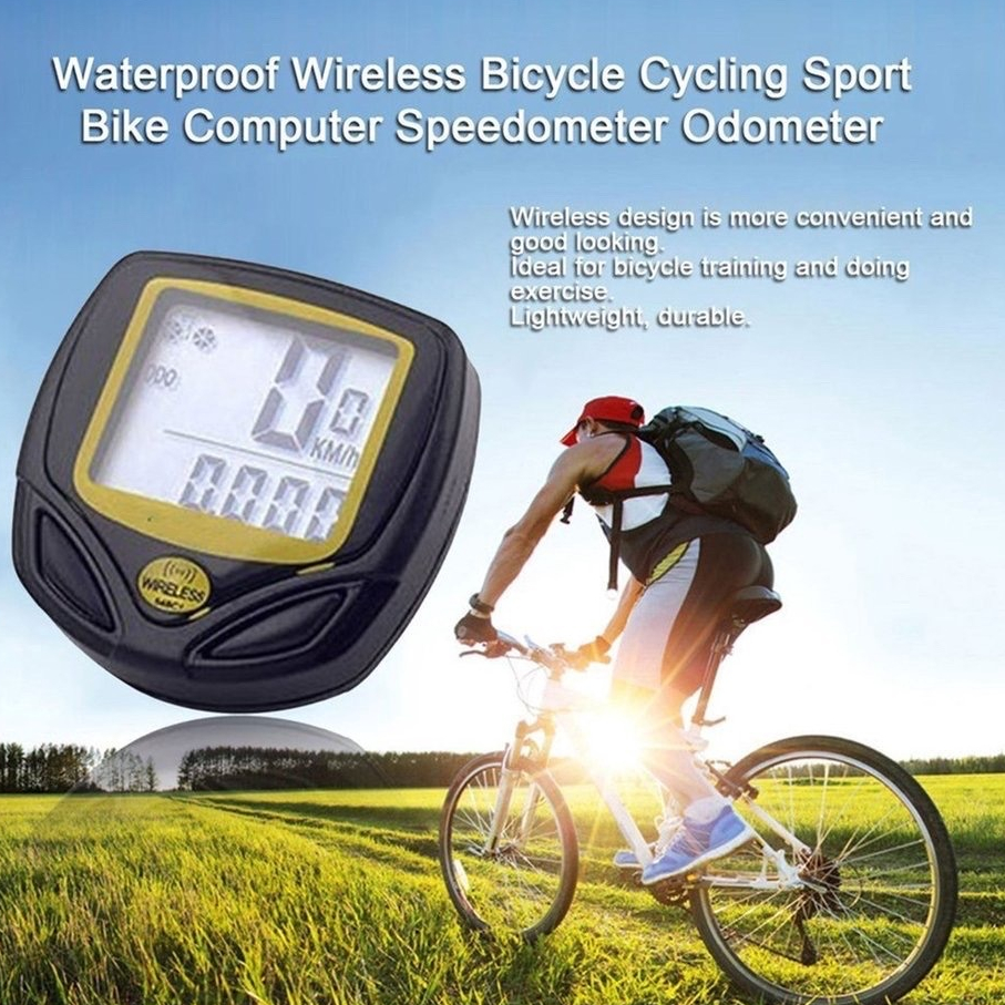Inspeed SUNDING Wireless LCD Bike Computer Odometer Speedometer Cycle ...