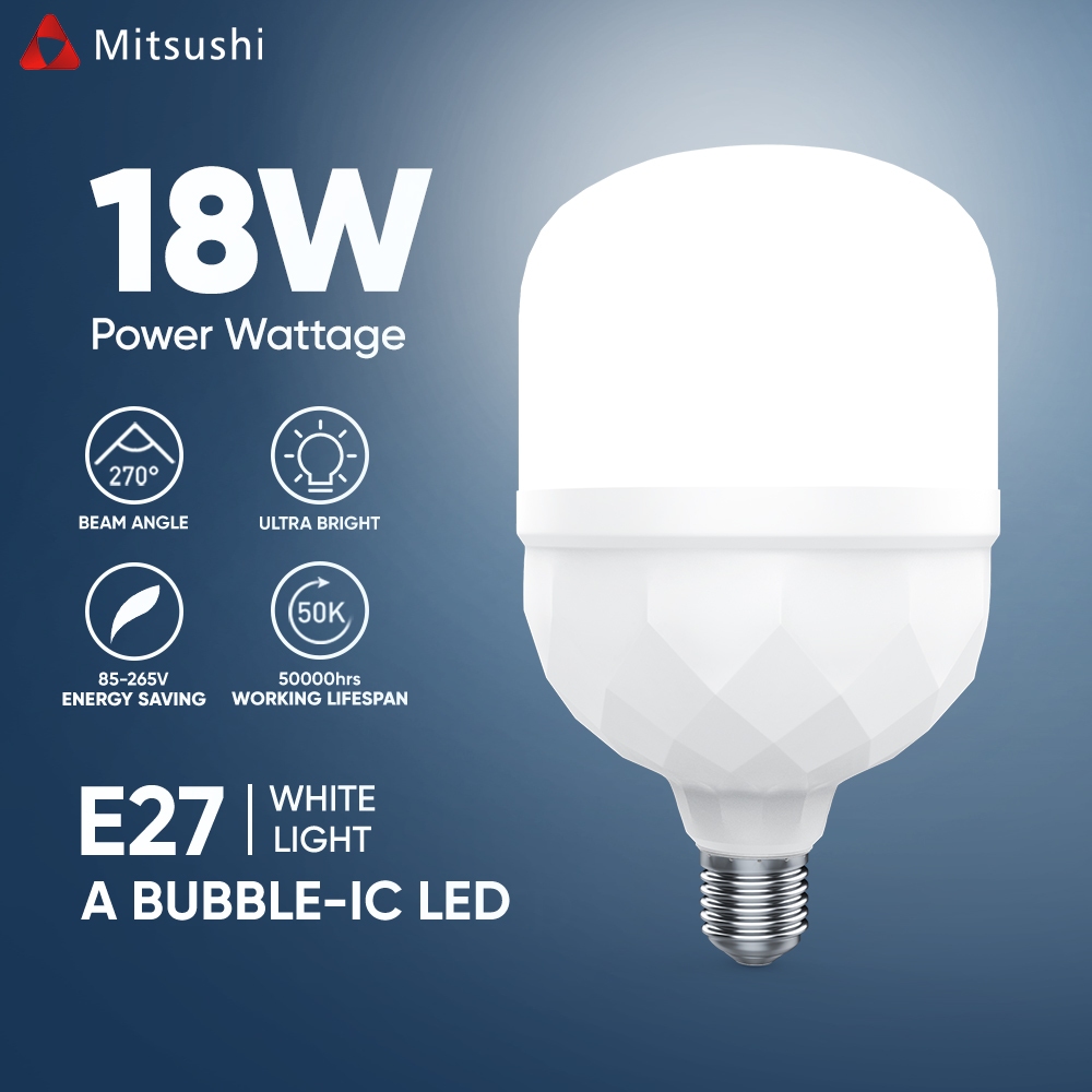 Mitsushi E27 LED Bulb Bumbilya White Daylight LED Bulbs Lights Lamp 5W ...