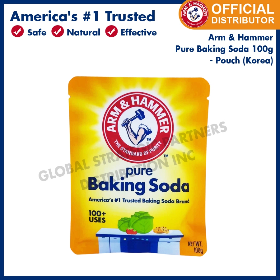 Arm and Hammer Baking Soda 100g (pouch) | Shopee Philippines