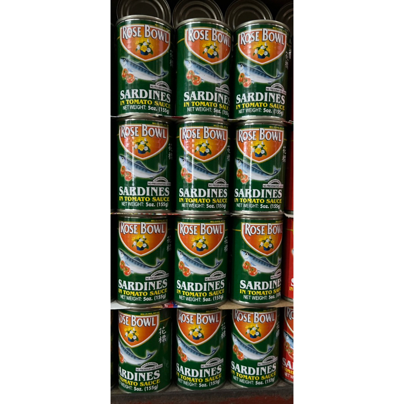 BUNDLE OF 6 Rosebowl Sardines in Tomato Sauce 155 grams | Shopee Philippines