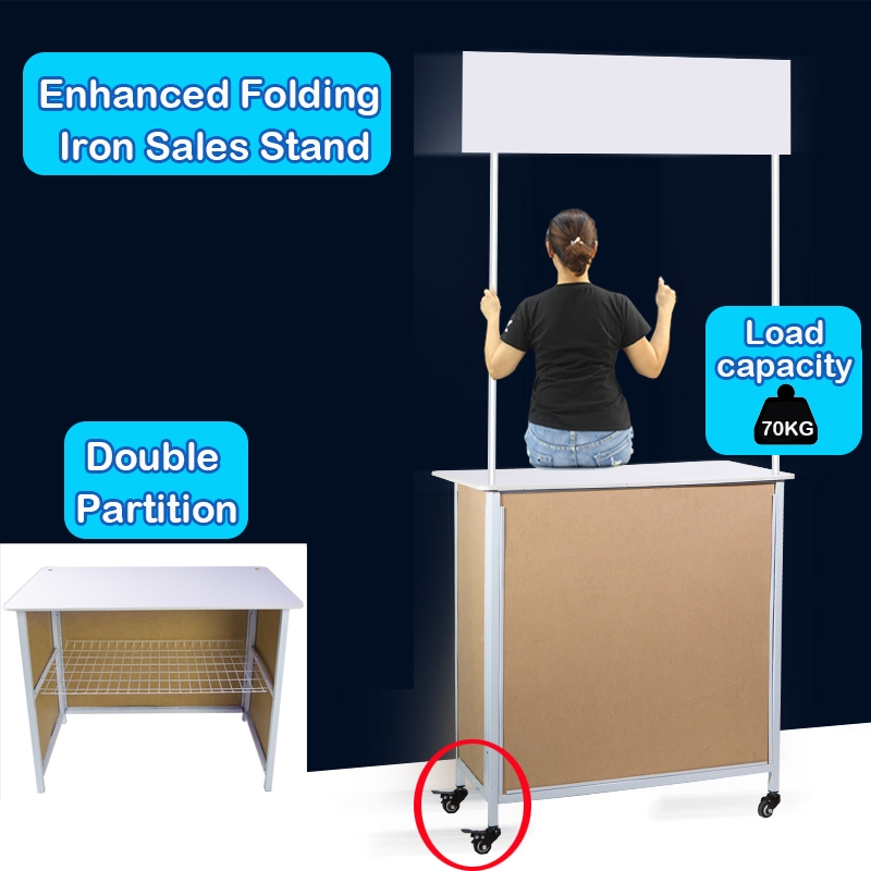 Reinforced iron Food cart with wheels /Promotional booth/Portable booth ...