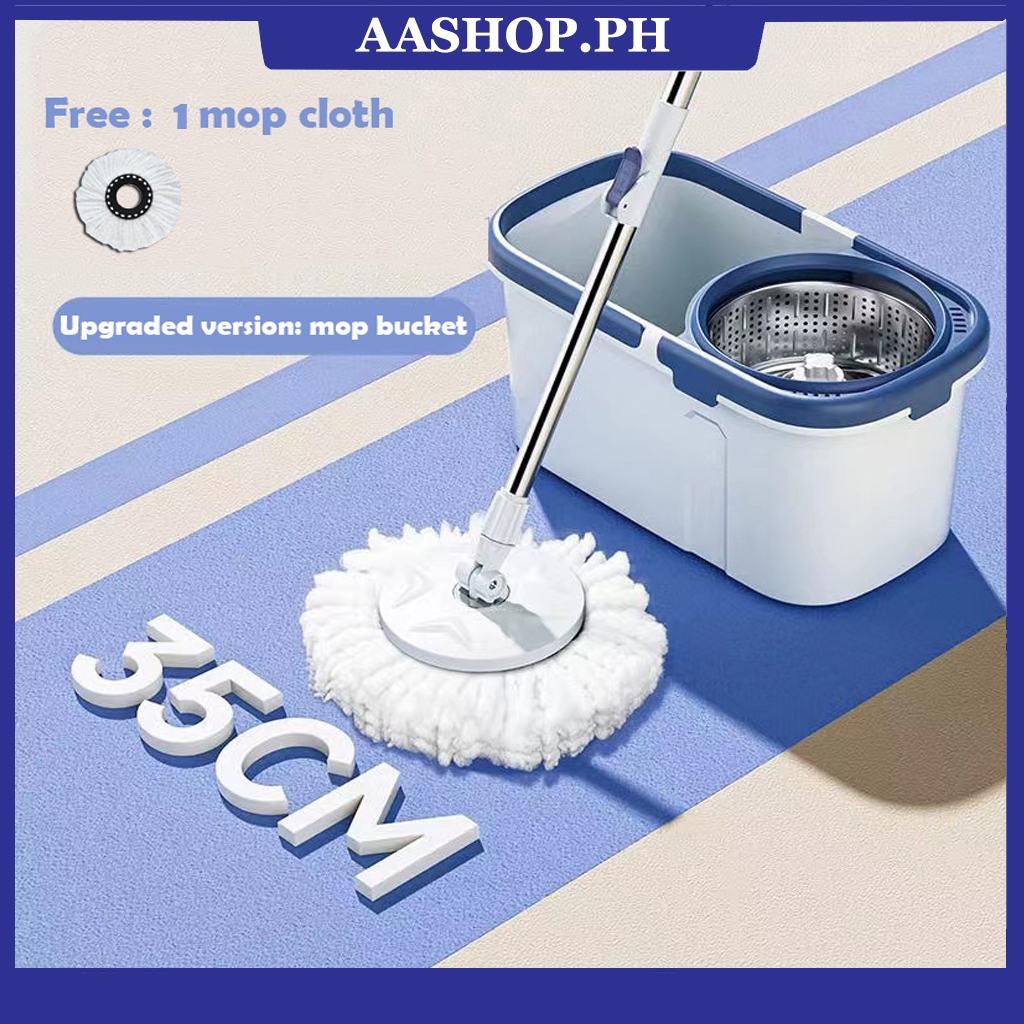 Mop With Spinner and Bucket Stainless Spinner 360 Easy Rotating Map ...