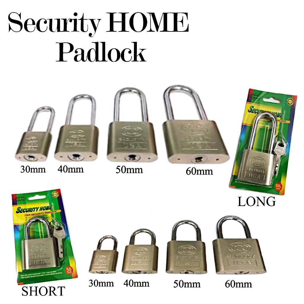 SECURITY HOME PADLOCK ( Small/Big Shackle ) | Shopee Philippines