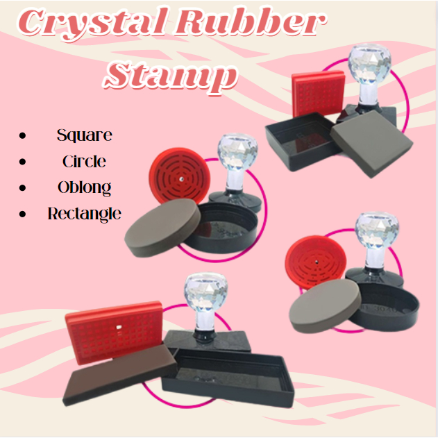 Crystal Rubber Stamp Pad and Case (Consumables Only) Rectangle ...