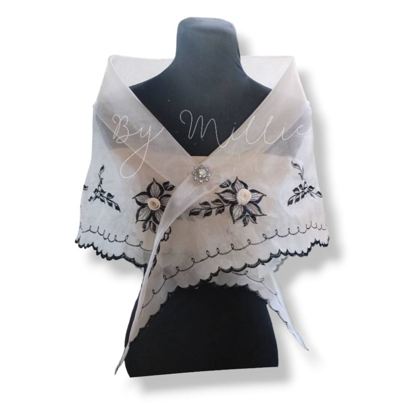 Alampay Filipiniana with Embroidered Design | Shopee Philippines