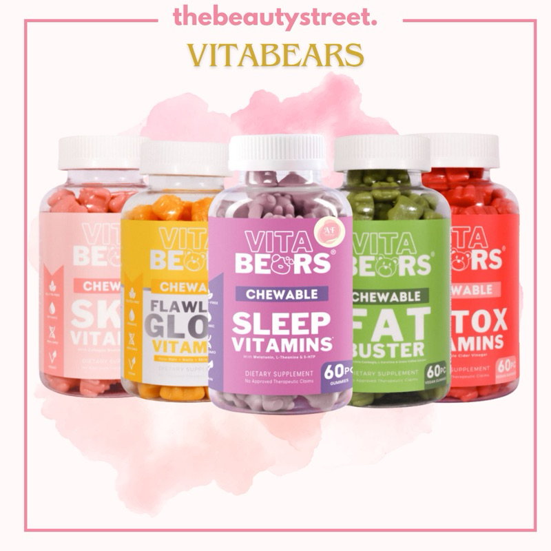 Vitabears - Chewable Vitamins (Skin Vitamins, Flawless Glow, Detox ...