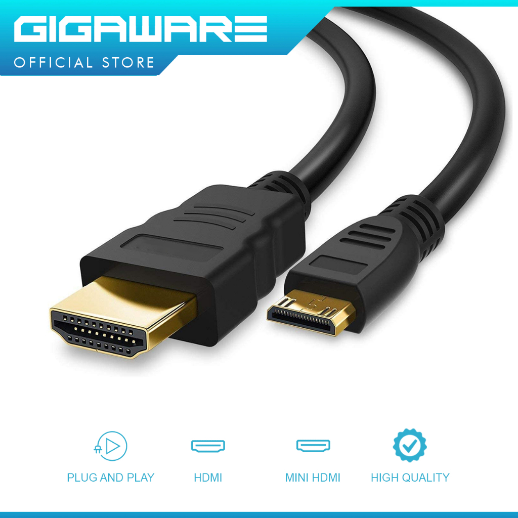 Gigaware Mini HDMI To HDMI Cable Male To Male 1080P HD Cable 1.5M Cable ...