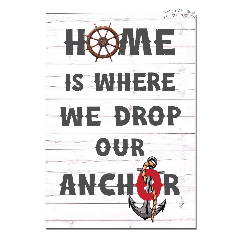 Seaman Mariner Sailor Ship Wood Wall Decor Home Decor Rustic Retro ...
