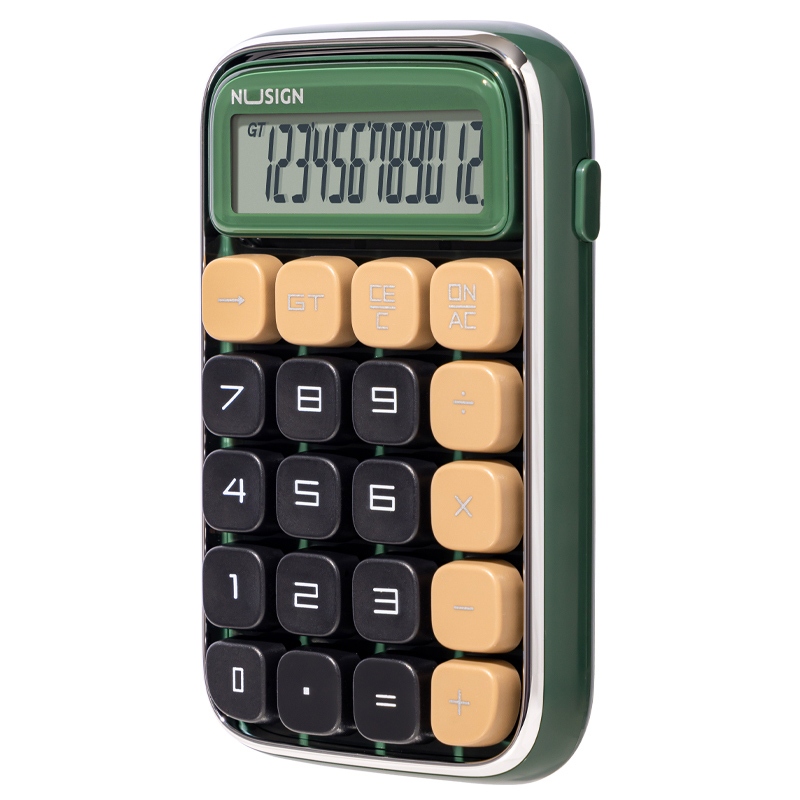 Deli Nusign NS043 Desktop Mini Electronic Calculator Mechanical ...
