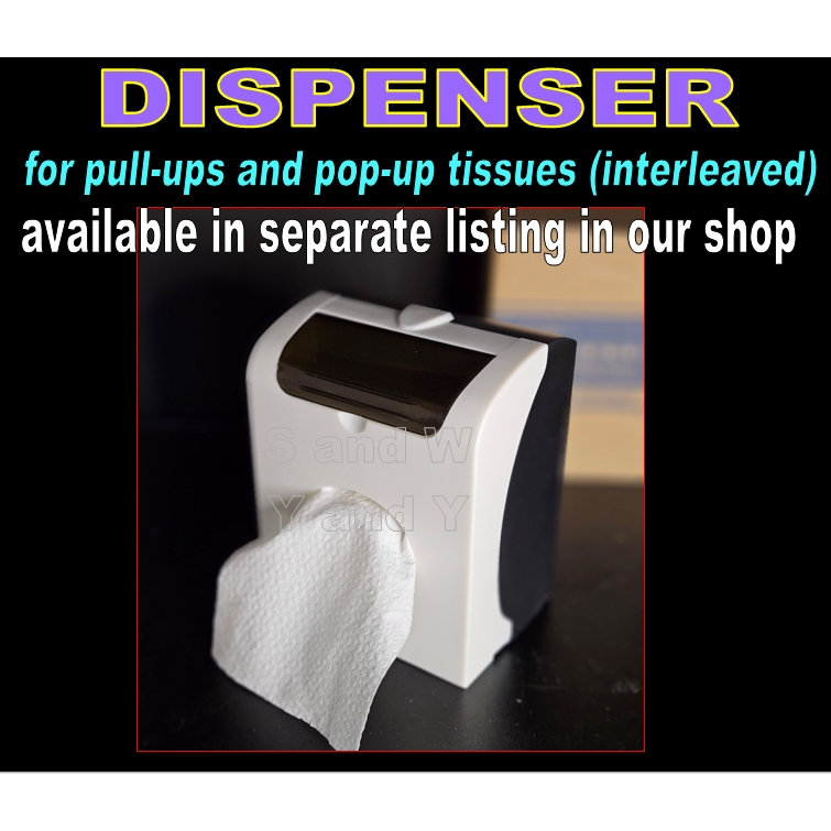 Pull-ups Tissue, Pop-up Tissue, Interleaved Tissue; White, 1-Box ...