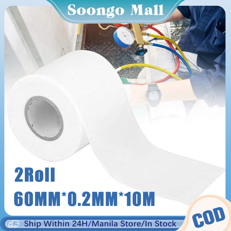 2PCS Aircon Pipe Wrapping Tape PVC Outside Machine Insulation Pipe ...