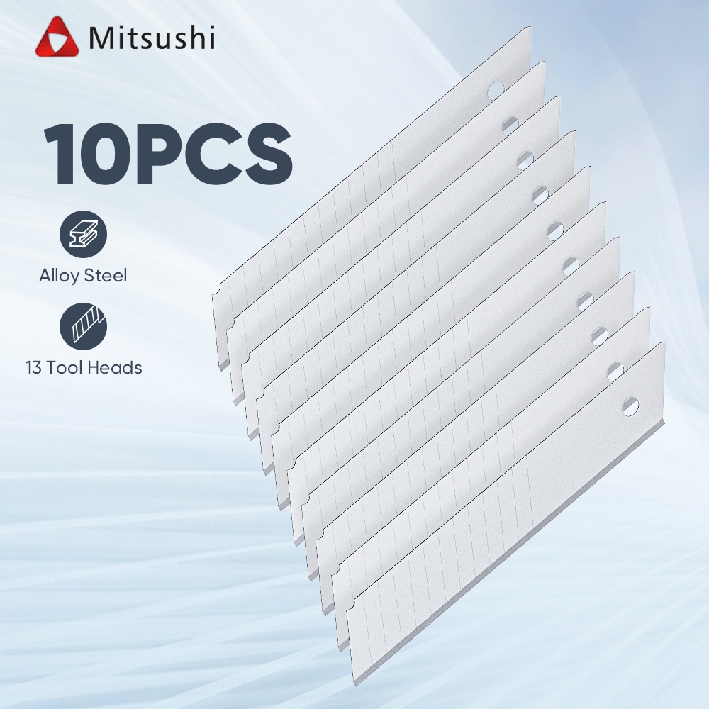 Mitsushi 10pcs Cutter Blade Refill [Sharp & Durable] Carbon Steel ...